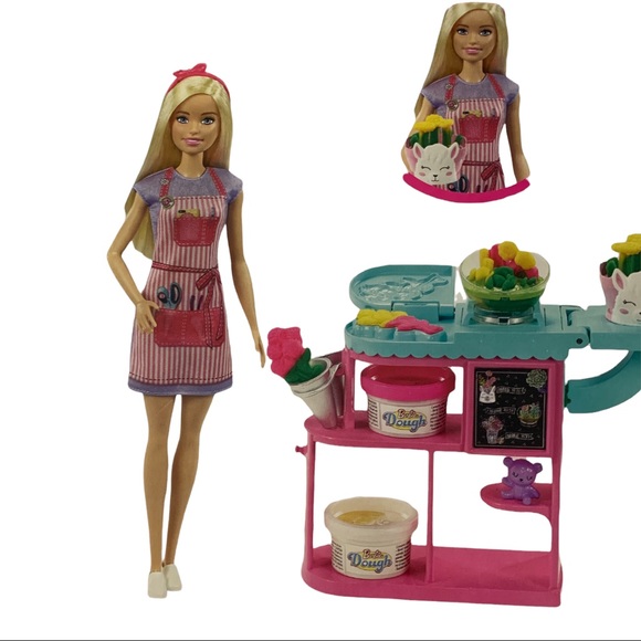 Barbie | Toys | Barbie Florist Playset With 2in Blonde Doll ...